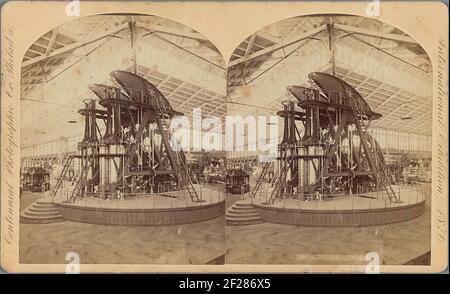 Corliss Centennial Engine (steam engine) at the World Exhibition in ...