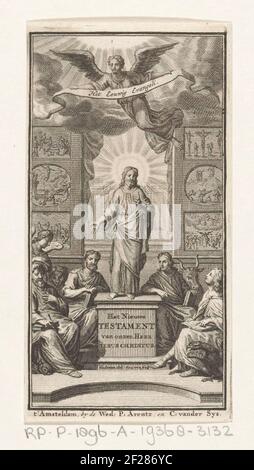 Jesus Christ surrounded by Four Evangelists (represented as winged ...