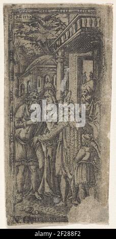 Isaac en Rebekka in Gerar, 1653 - 1654 print To the left of the show ...