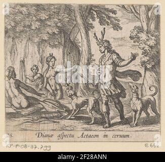 Actaeon changed in a deer; Dianae Aspectu Actaeon in Ceruum ...