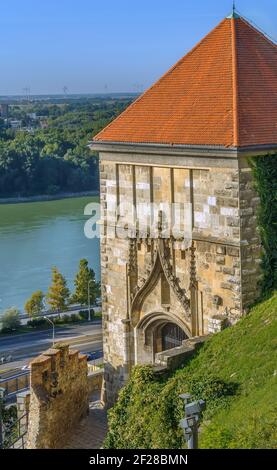 Entrance gate at Bratislava castle. Bratislava, Slovakia Stock Photo ...