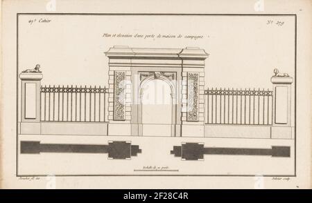 Iron gates. Elevation Stock Photo - Alamy