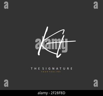 KT Letter Signature Logo Template elegant design logo Sign Symbol ...