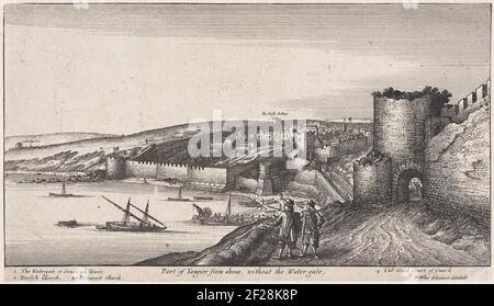 Part of Tangier from above, without the Water-gate 1670 Wenceslaus ...