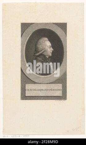 Portret van Charles Maurice Talleyrand-Périgord, Jacob Ernst Marcus ...