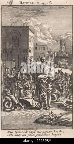 Petrus and Johannes between the sick Stock Photo - Alamy