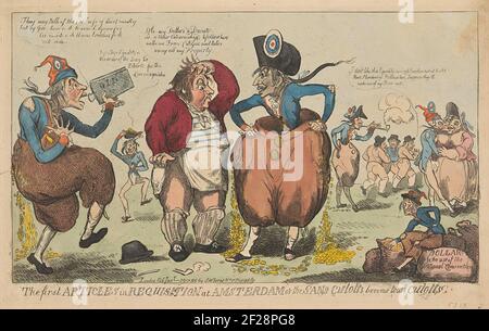Satirical cartoon, The First Articles in Requisition Stock Photo - Alamy