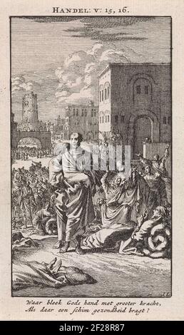 Petrus and Johannes between the sick Stock Photo - Alamy