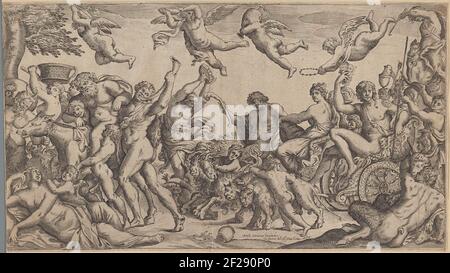 Triomf Van Bacchus En Ariadne, Carlo Cesio, After Annibale Carracci ...
