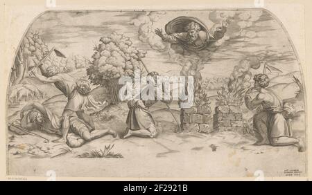 Left the sacrifices of Cain and Abel. Cain brings an offering of his ...