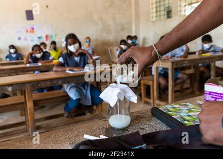 TAMIL NADU, INDIA - March 2021: Educational program about microplastics ...