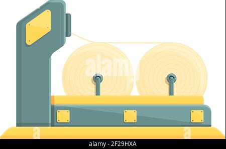Paper production factory icon. Cartoon of paper production factory ...