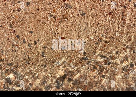 The water surface is so clear that you can see through and see the ...