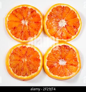 detail of red orange slices image retro filtered effect Stock Photo - Alamy
