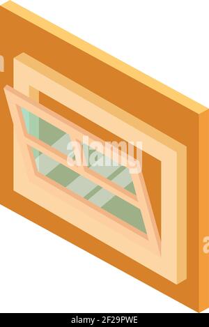 roof opened window icon vector outline illustration Stock Vector Image ...