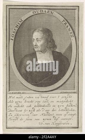 . Bust portrait of the historian Joachim Oudane, with BEF. The portrait ...