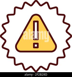 Health warning RGB color icon Stock Vector Image & Art - Alamy