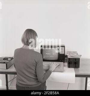 Vintage 1970's Personal Computer with Floppy Disk Drives and Dot Matrix ...