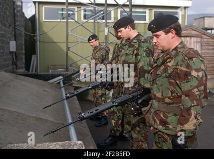 British Army base in Belfast during The Troubles. 1972 Stock Photo - Alamy