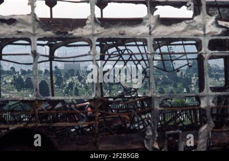 BELFAST, NORTHERN IRELAND - APRIL 1973. Men of West Belfast during The ...