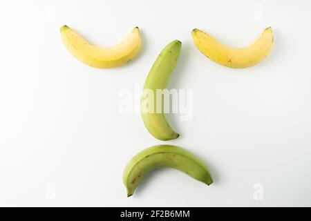 I got a yellow and blue banana, so I used it as a subject Stock Photo ...