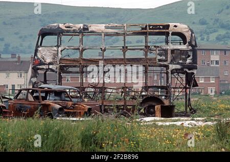 BELFAST, NORTHERN IRELAND - APRIL 1973. Men of West Belfast during The ...