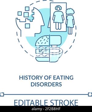 History of eating disorders concept icon Stock Vector Image & Art - Alamy