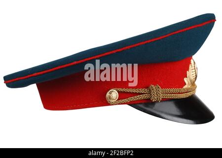 Soviet Army officer forage cap isolated on white background Stock Photo ...