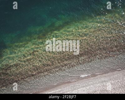 A beautiful view of the peaceful sea under the sunlight Stock Photo - Alamy