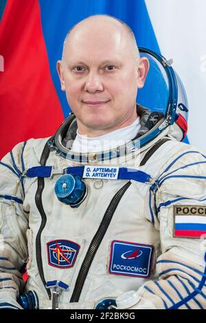 Roscosmos cosmonaut Oleg Artemyev, Expedition 67 Commander, posed for a ...
