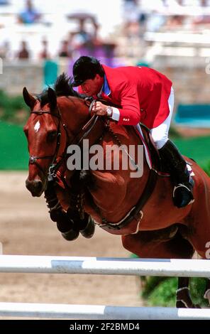 The Olympic Games, Atlanta 1996, Peter Leone (USA) riding Legato Stock ...