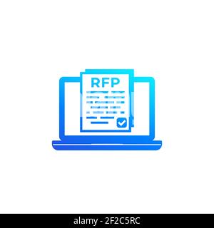 rfp vector icon isolated on transparent background, rfp logo concept ...