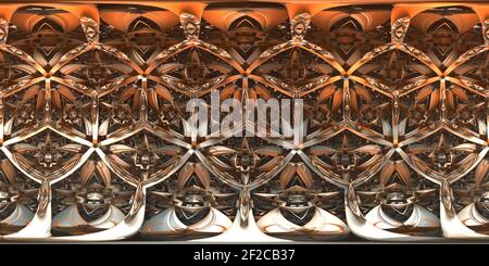 360 degree labyrinth, abstract maze background, equirectangular ...