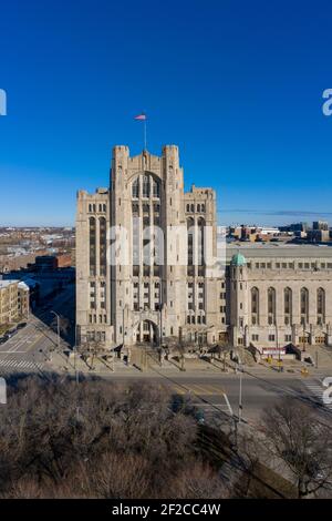 The Masonic Temple in Detroit, Michigan, is one of the largest Masonic ...