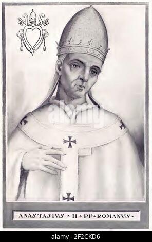 Anastasius II., Pope Stock Photo - Alamy