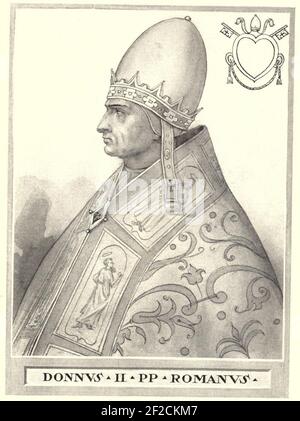 Donus II., Pope Stock Photo - Alamy
