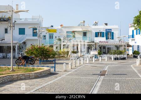 Paros Island, Greece- 26 September 2020: A helicopter of the fire ...