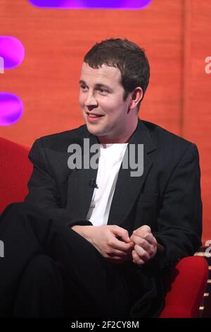 EDITORIAL USE ONLY Tom Odell during the filming for the Graham Norton ...