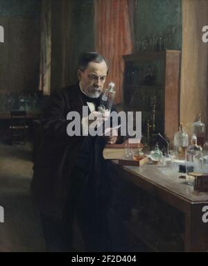 The 'Portrait of Louis Pasteur' by Albert Edelfelt portrays the ...