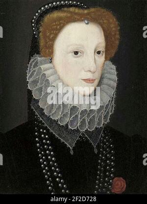 Circle of George Gower Portrait of a Lady Stock Photo - Alamy
