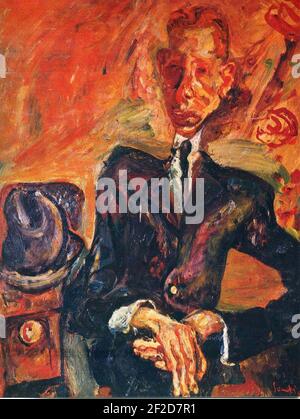 'Portrait of a Man with a Felt Hat' (1924) by Chaïm Soutine is an oil ...