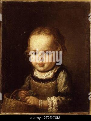 The portrait of Ercole Comini at two years old captures the innocence ...