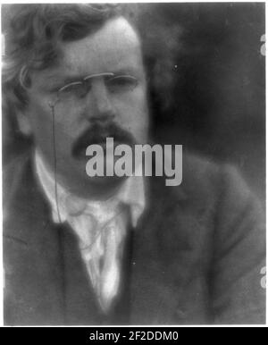 Portrait of Gilbert Keith Chesterton, 1904 Stock Photo - Alamy