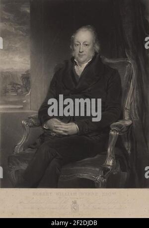 Robert William Wynne Esqre. of Garthewin 1837 by Henry Cousins Stock ...