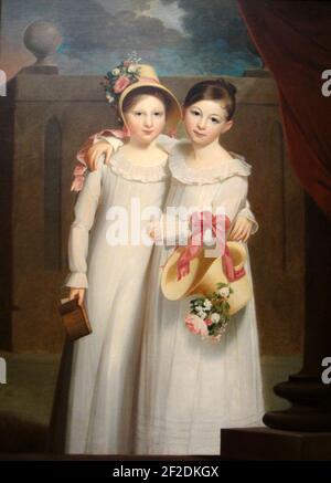 Portrait of the Ragan Sisters Stock Photo - Alamy