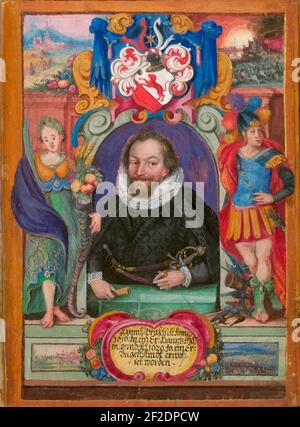 Porträtbuch Hansgericht Regensburg 042r Stock Photo - Alamy