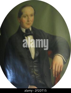 Portret ten halven lijve van Ridder François Joseph Marchal, bestendig ...