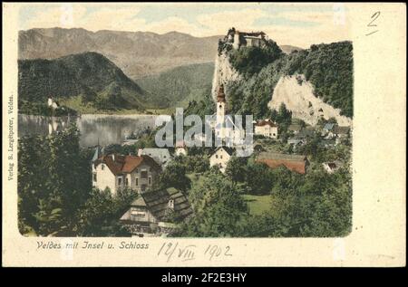 Postcard of Lake Bled 1902 Stock Photo - Alamy
