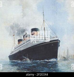 Postcard of the Oceanic III Stock Photo - Alamy