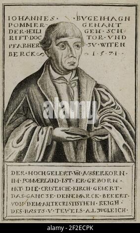Bildnis von Johannes Bugenhagen Stock Photo - Alamy